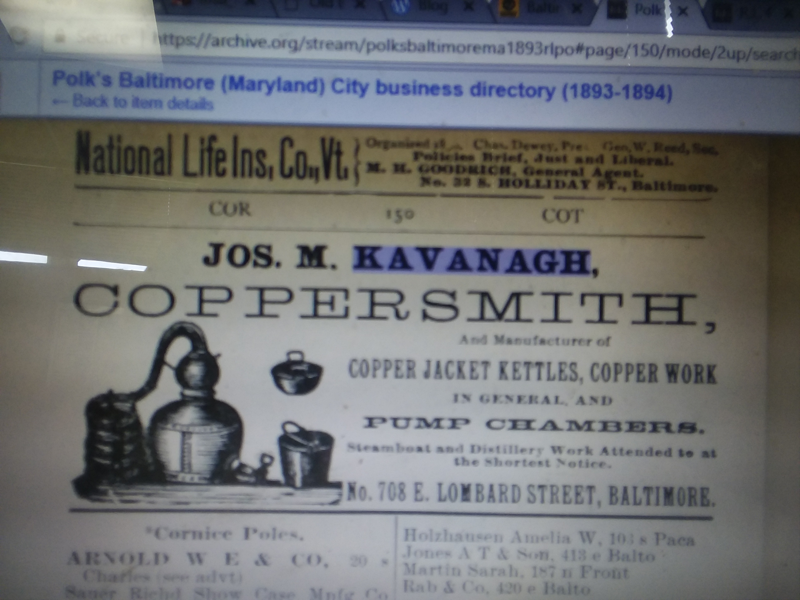 1894 Singing in Prison – The Shop – A History of the Joseph Kavanagh ...