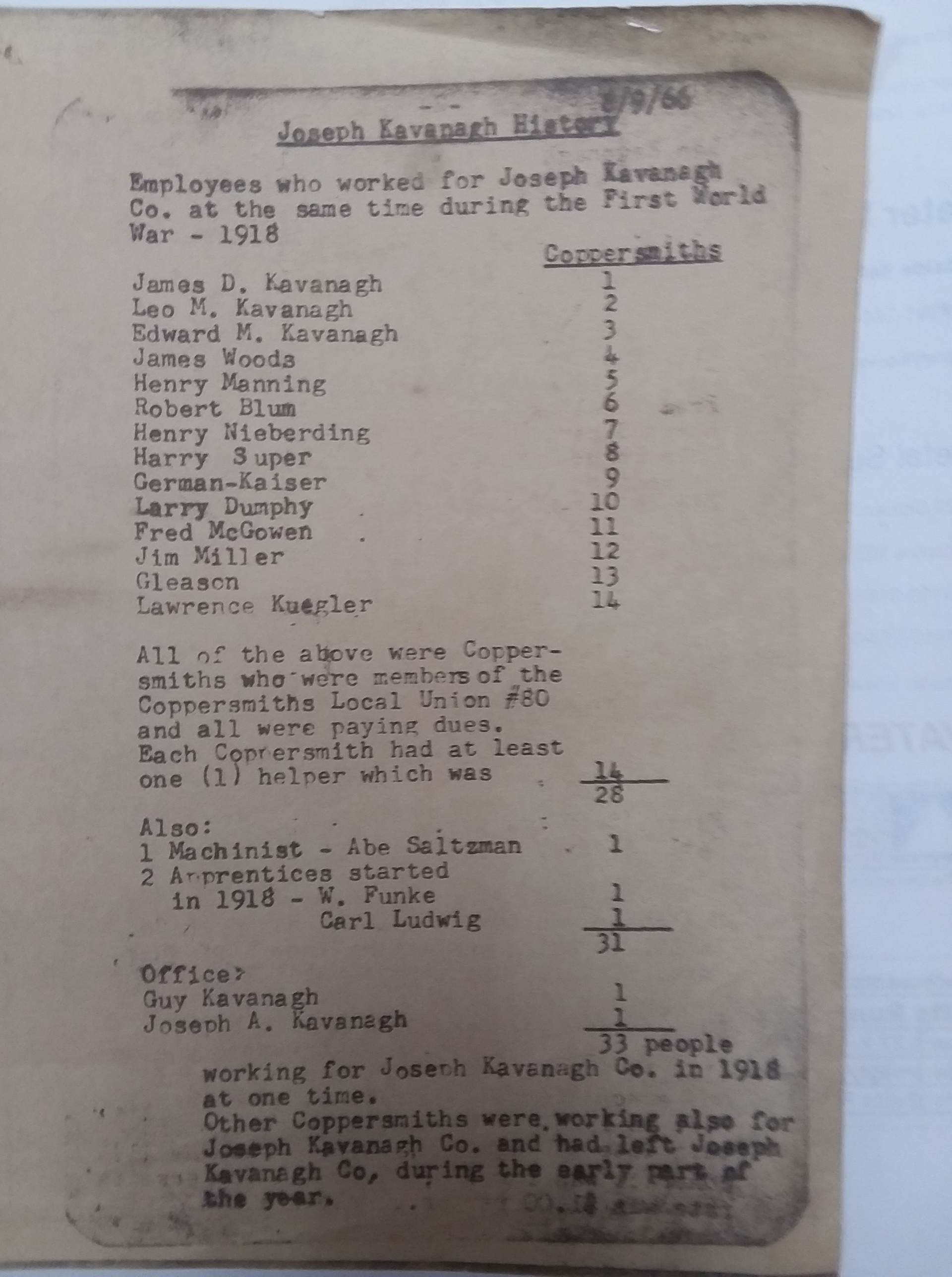 1918 The Union and The Spanish Flu – The Shop – A History of the Joseph ...