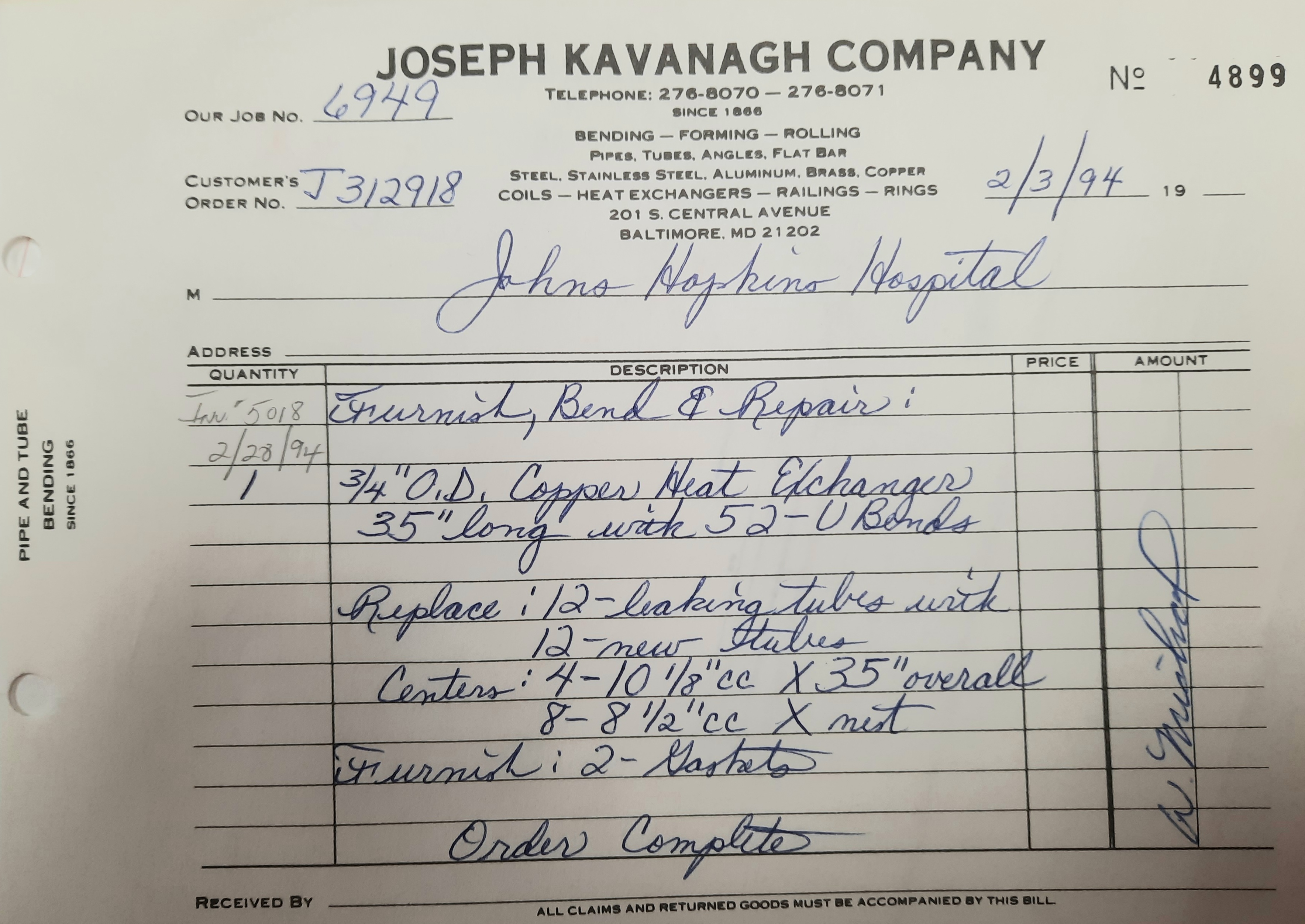 The Shop – A History of the Joseph Kavanagh Company – Page 2
