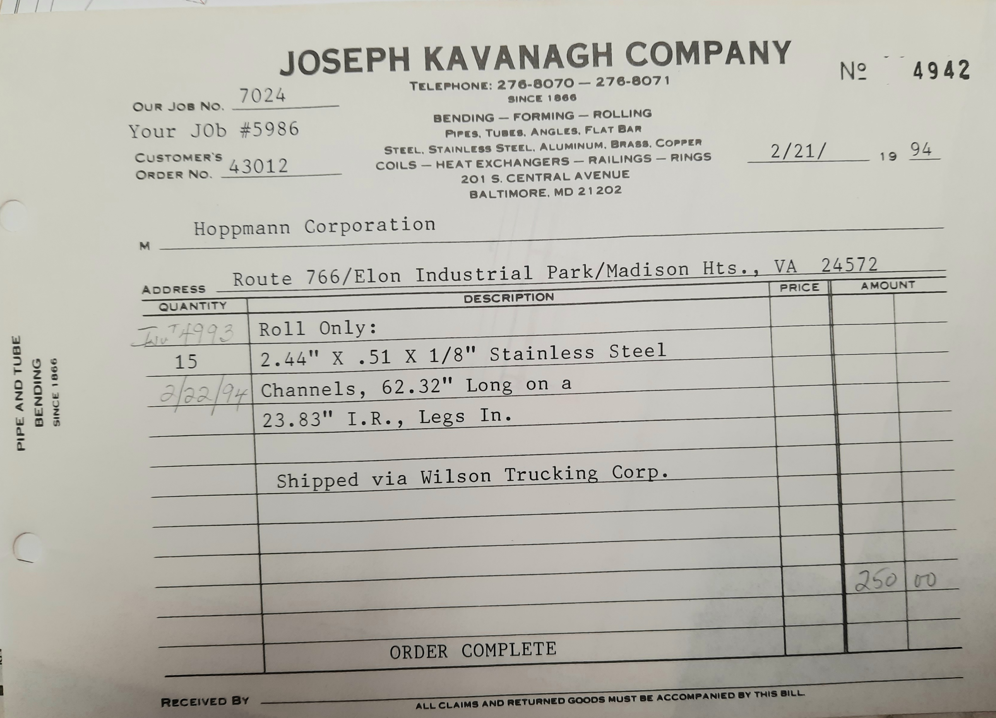 The Shop – A History of the Joseph Kavanagh Company – Page 2