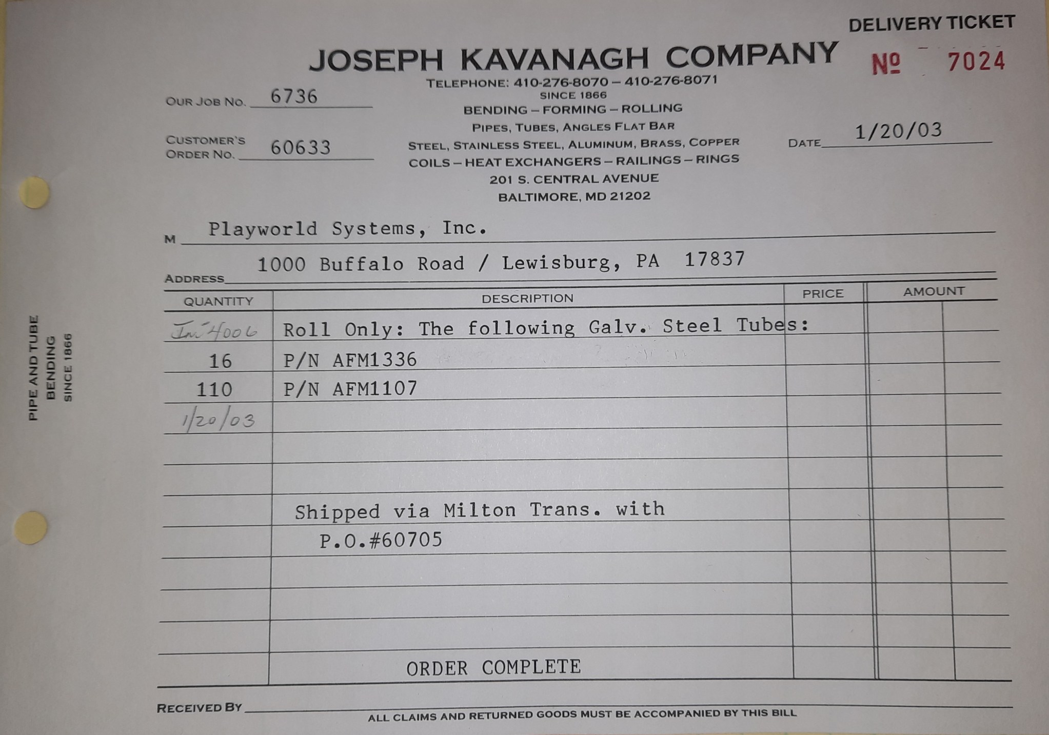 The Shop – A History of the Joseph Kavanagh Company
