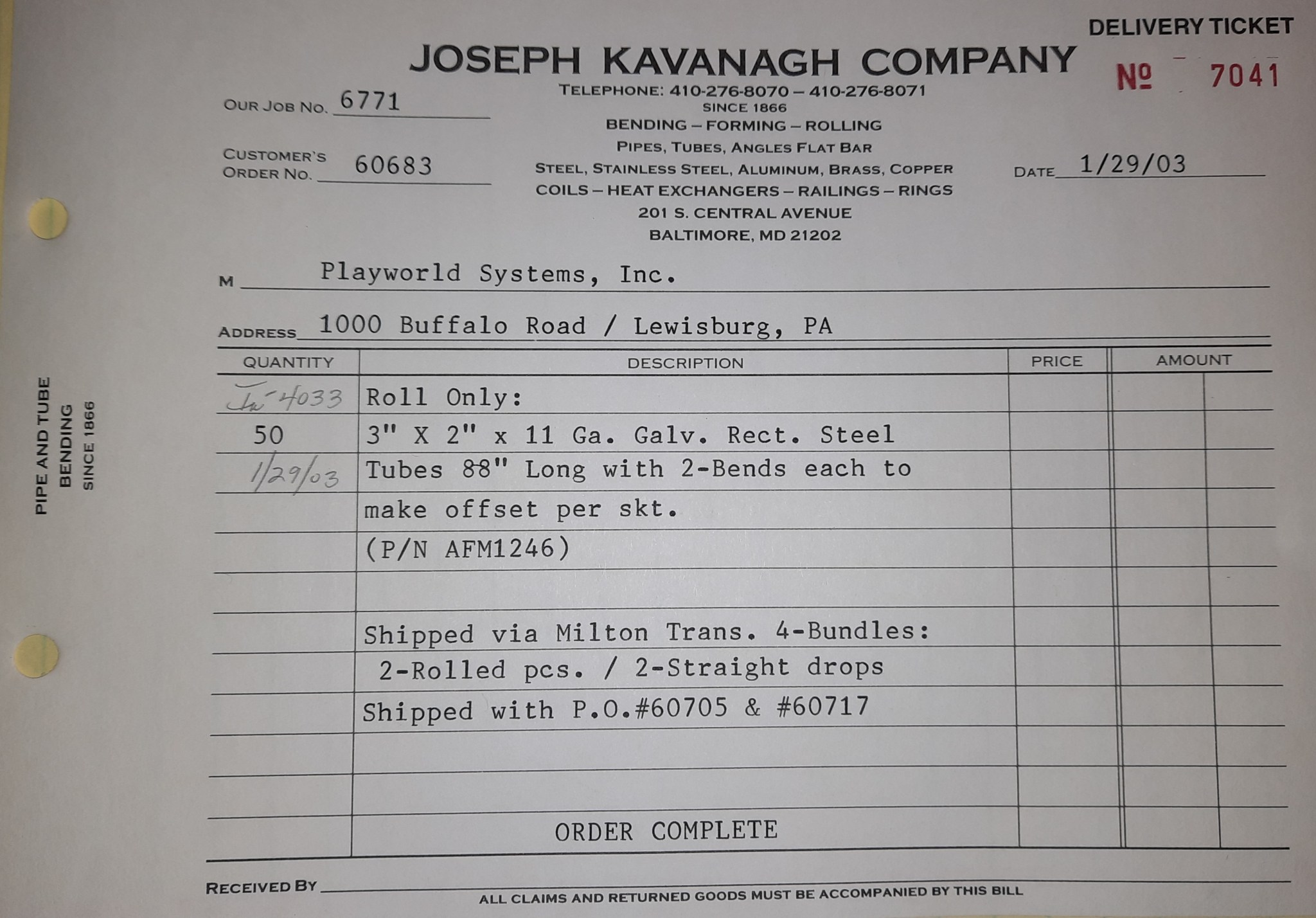 The Shop – A History of the Joseph Kavanagh Company